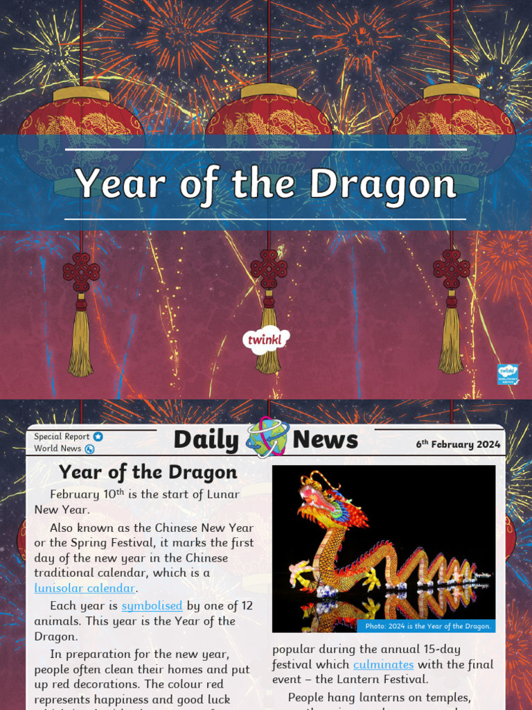 Year of the Dragon | PDF | Chinese Zodiac