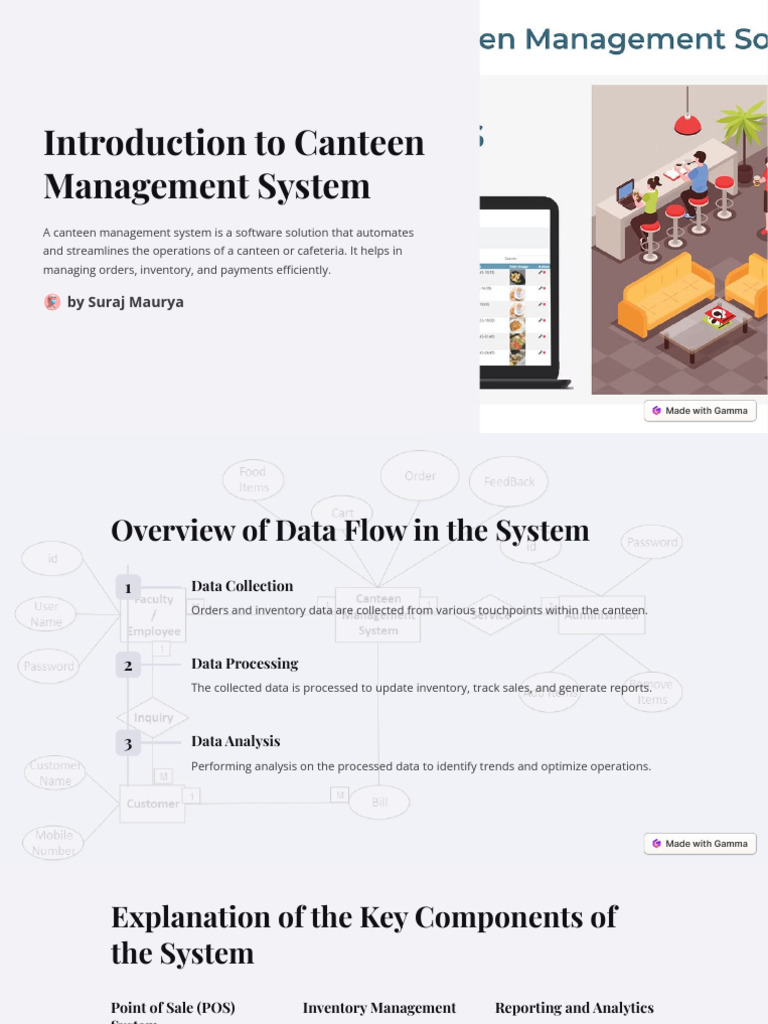 Introduction to Canteen Management System | PDF