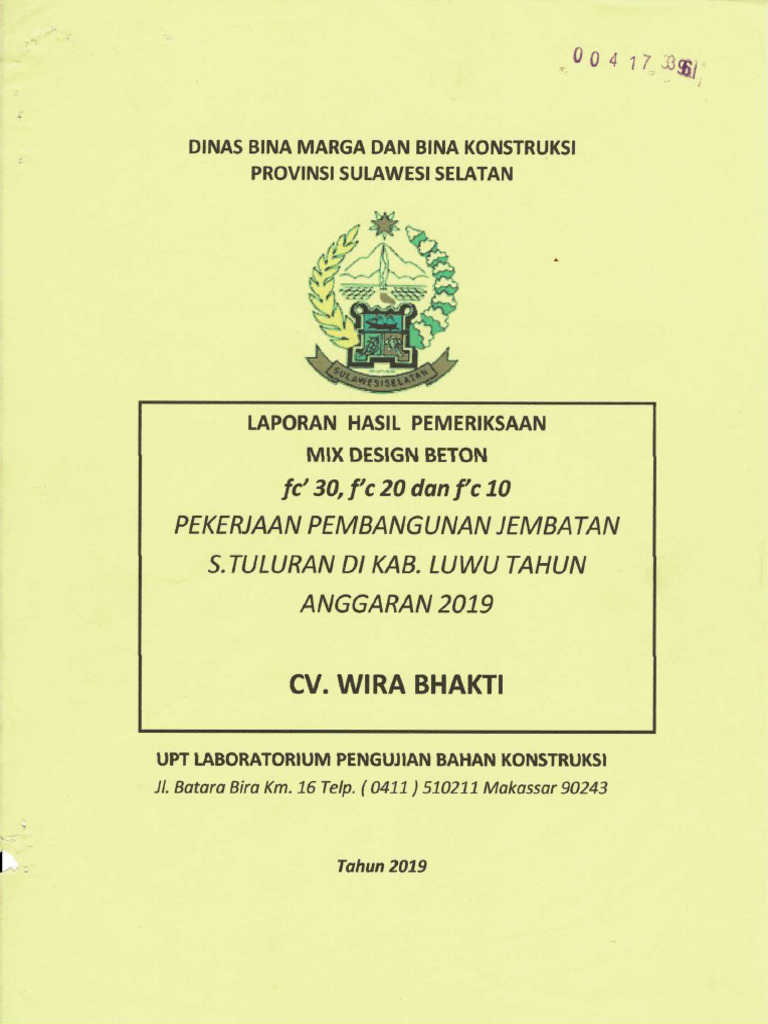 JMD Beton Tuluran | PDF