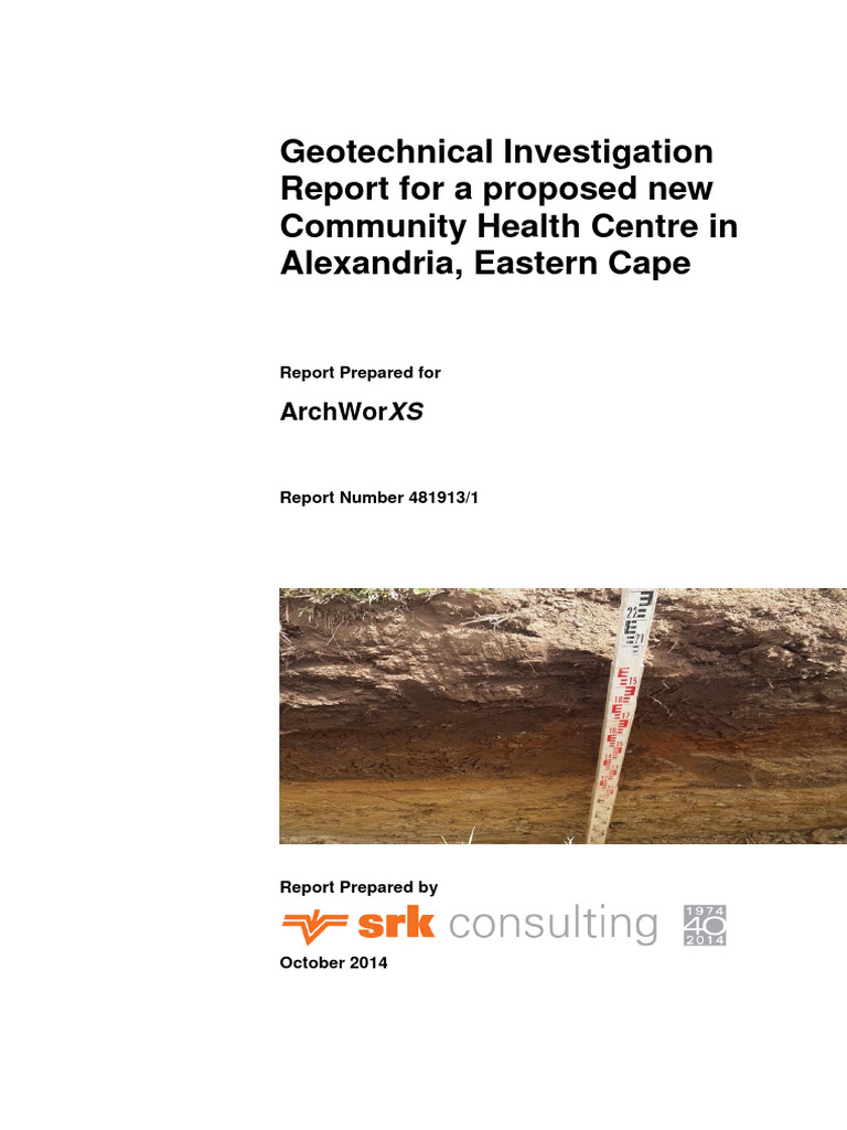 Appendix D3 Geotechnical Investigation Report - FINAL | PDF | Geotechnical Engineering | Earth ...