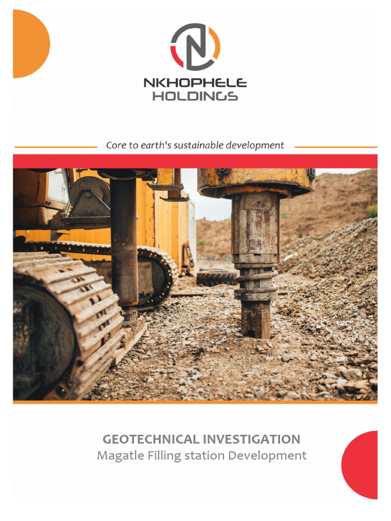 Geotechnical Investigaiton Final | PDF | Geotechnical Engineering | Natural Materials