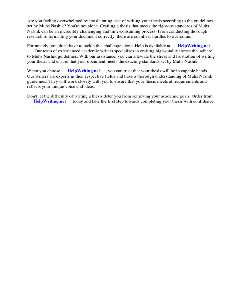 Muhs Nashik Thesis Guidelines | Download Free PDF | Thesis | Shock ... Muhs Nashik Thesis Guidelines | Download Free PDF | Thesis | Shock ...