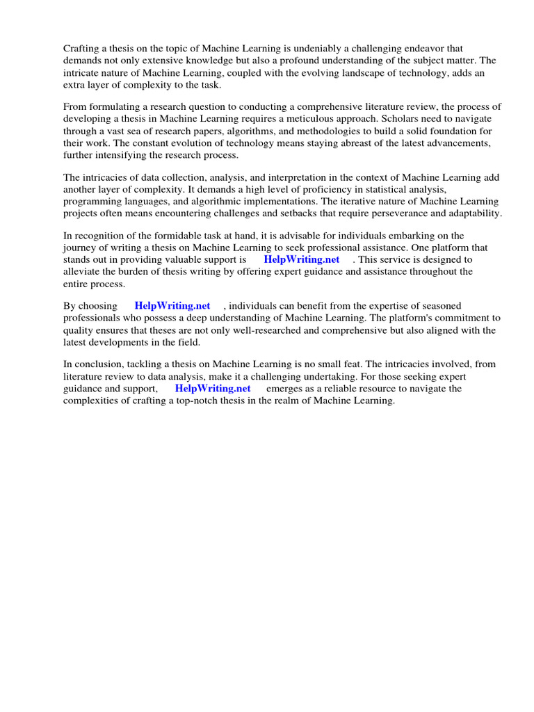 Best Thesis Machine Learning | PDF | Machine Learning | Learning Best Thesis Machine Learning | PDF | Machine Learning | Learning