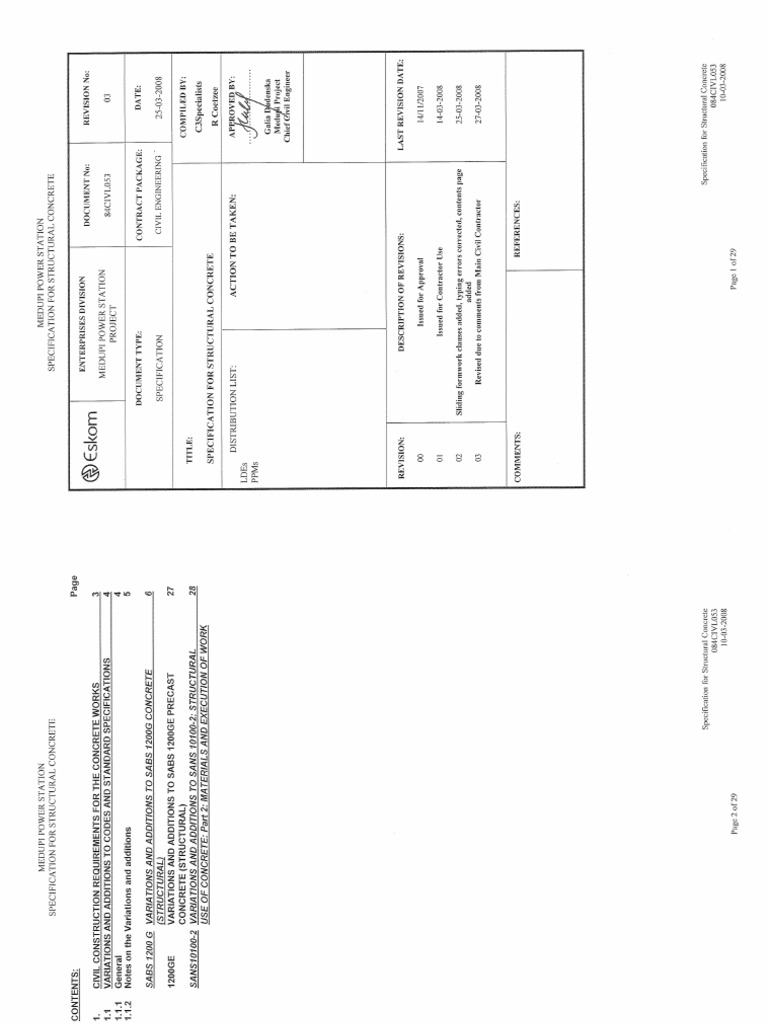 84CIVL053 Concrete Specification | PDF 84CIVL053 Concrete Specification | PDF