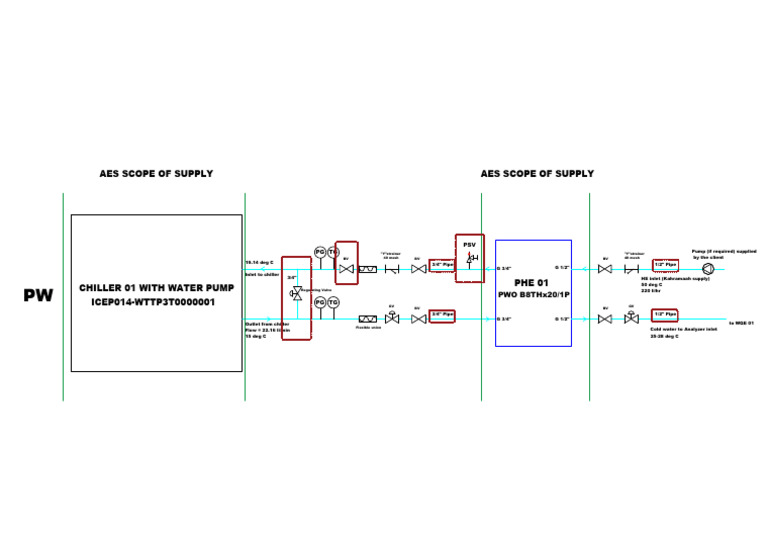 Chiller P & ID Rev2-Model | PDF | Building Engineering | Civil Engineering