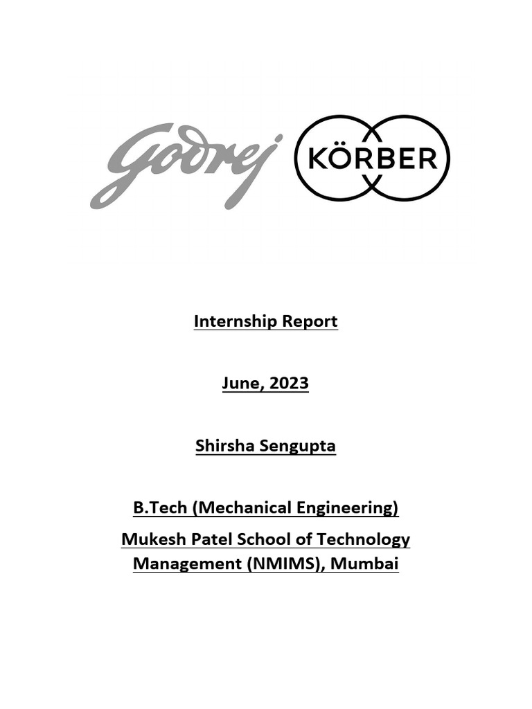 Godrej-Koerber Internship Insights | PDF | Logistics | Automation
