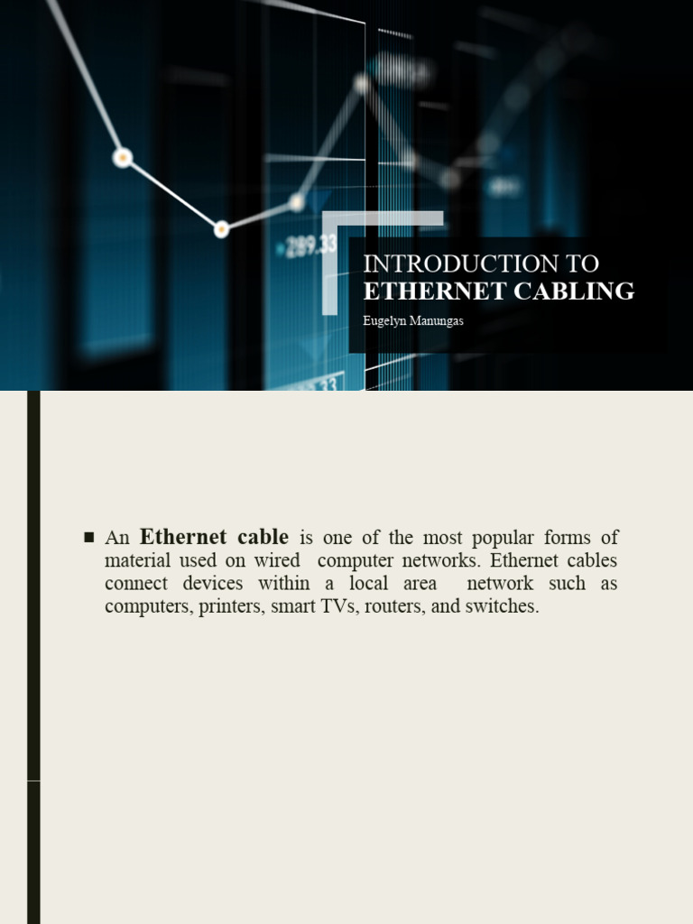 Introduction To Ethernet Cable | Download Free PDF | Electrical Connector | Computer Network