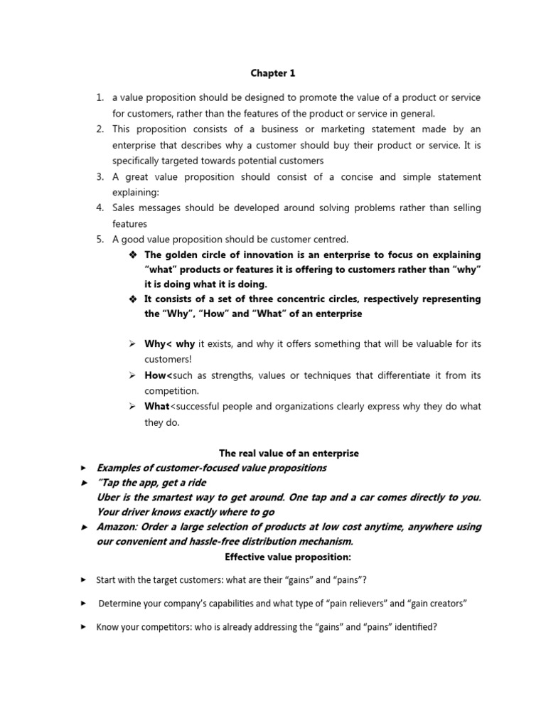 Crafting Effective Value Propositions | PDF | Financial Economics | Financial Markets