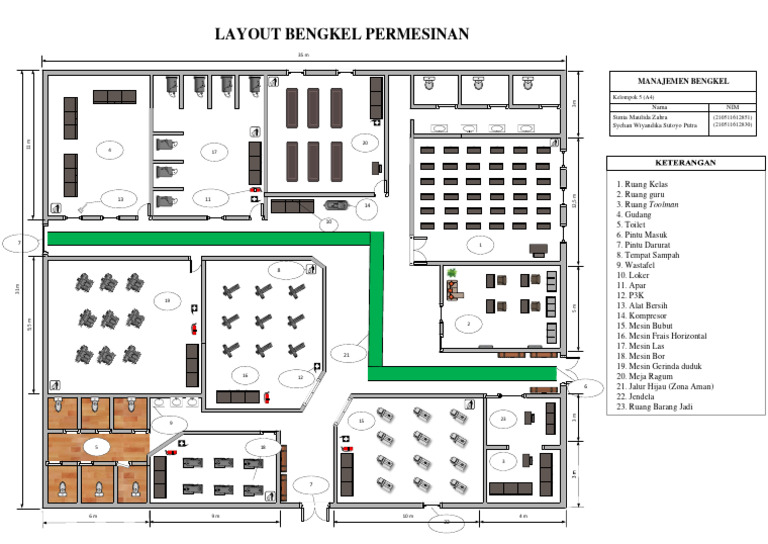 LAYOUT DENAH BENGKEL PERMESINAN | PDF