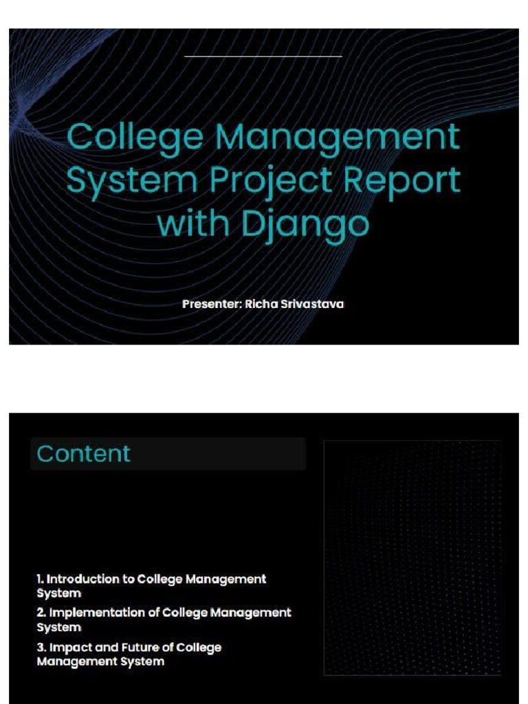 College Management System Django | PDF