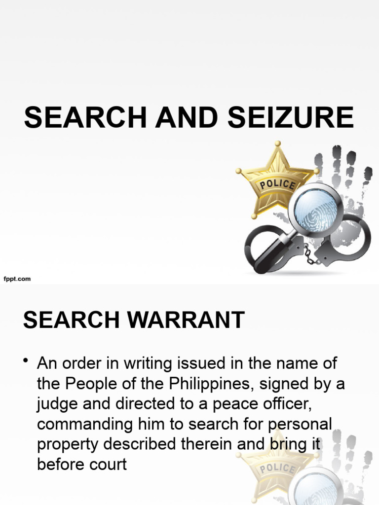 Understanding Search Warrants in the Philippines | PDF | Search And ...