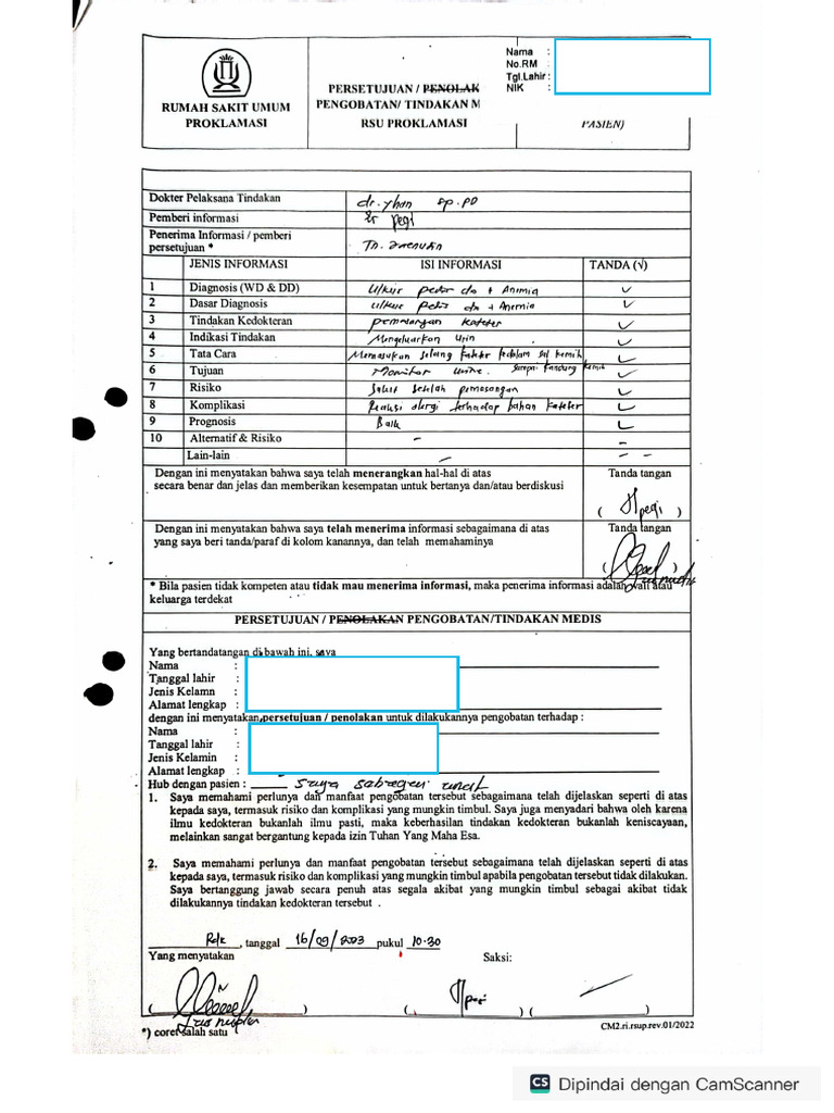 Informed Consent Pasang DC | PDF