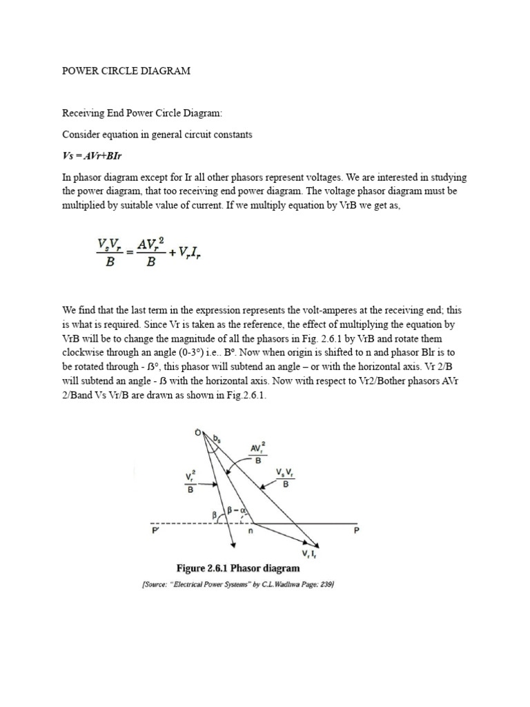 Power Circle Diagram | PDF