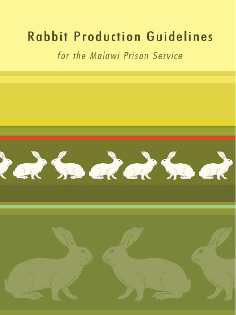 Man 2003 Rabbit Production Guidelines en | PDF | Meat | Rabbit