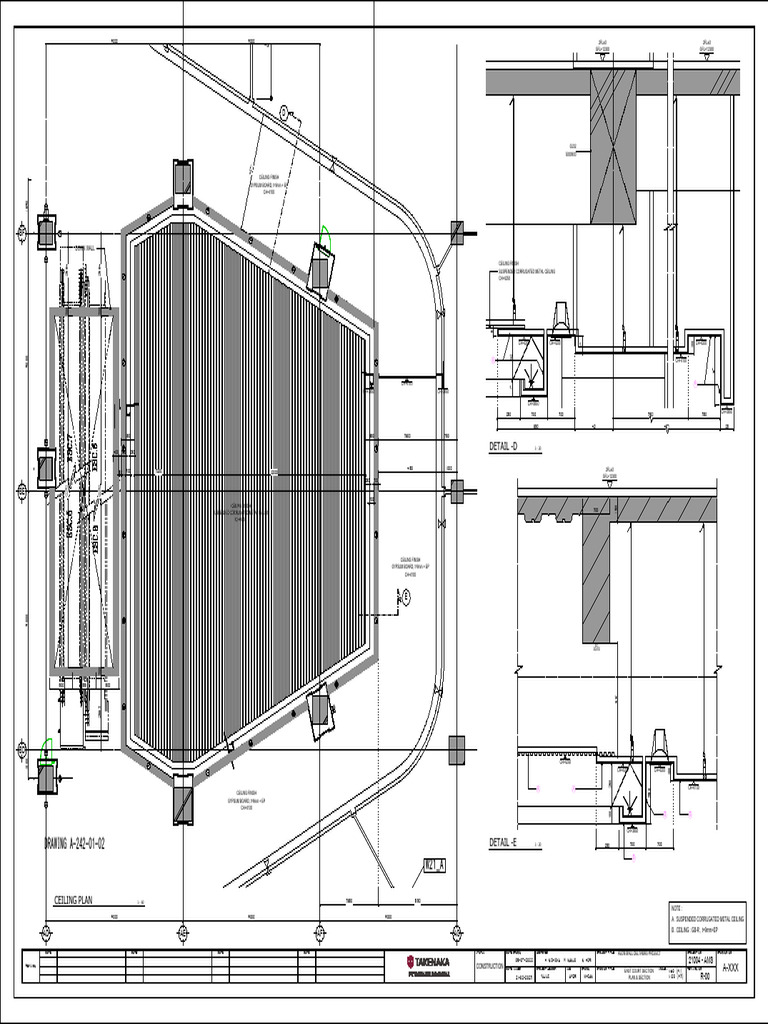 Roof Plan Ceeling | PDF | Building Engineering | Architectural Elements