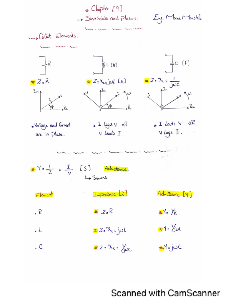Lecture 2 - Notes (Circuits 2) | PDF