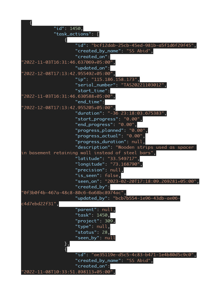Task Action Issue | PDF
