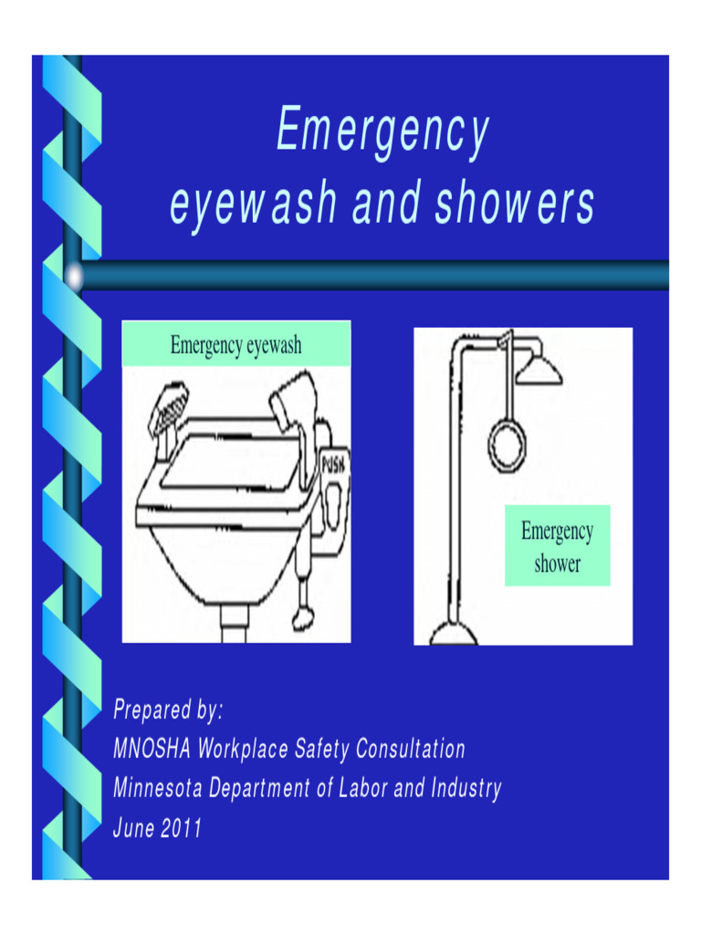 OSHA Emergency Eyewash and Shower Guidelines | PDF | Ph | Water
