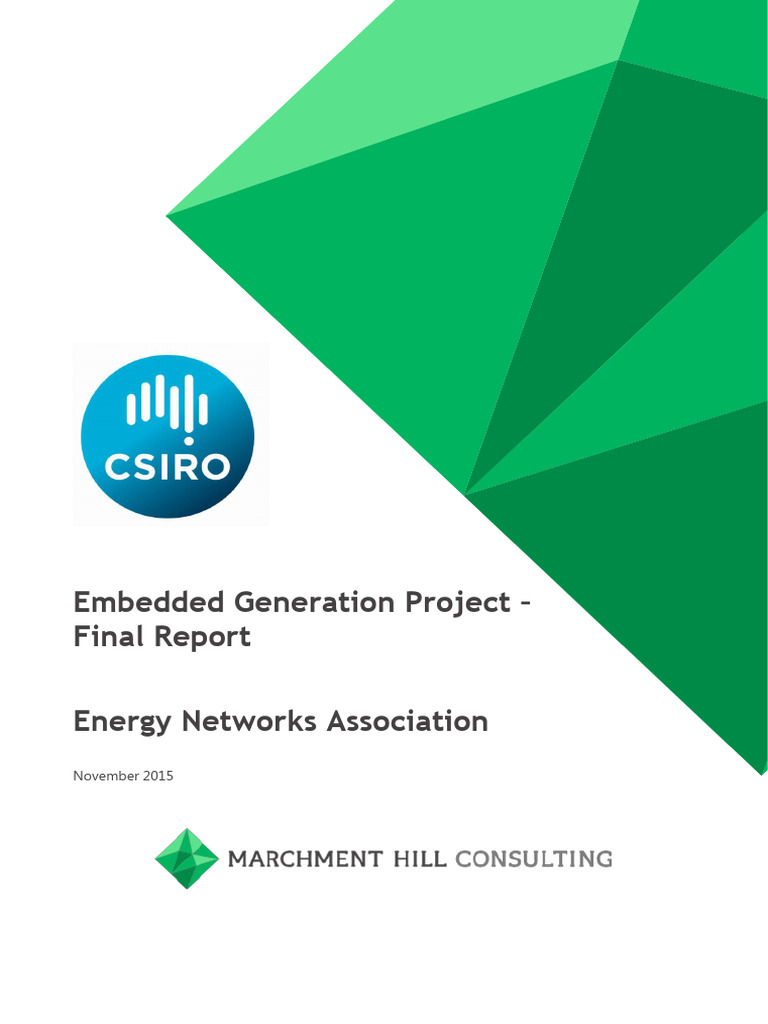 Embedded Generation Project - Final Report v1 | PDF | Solar Power ...