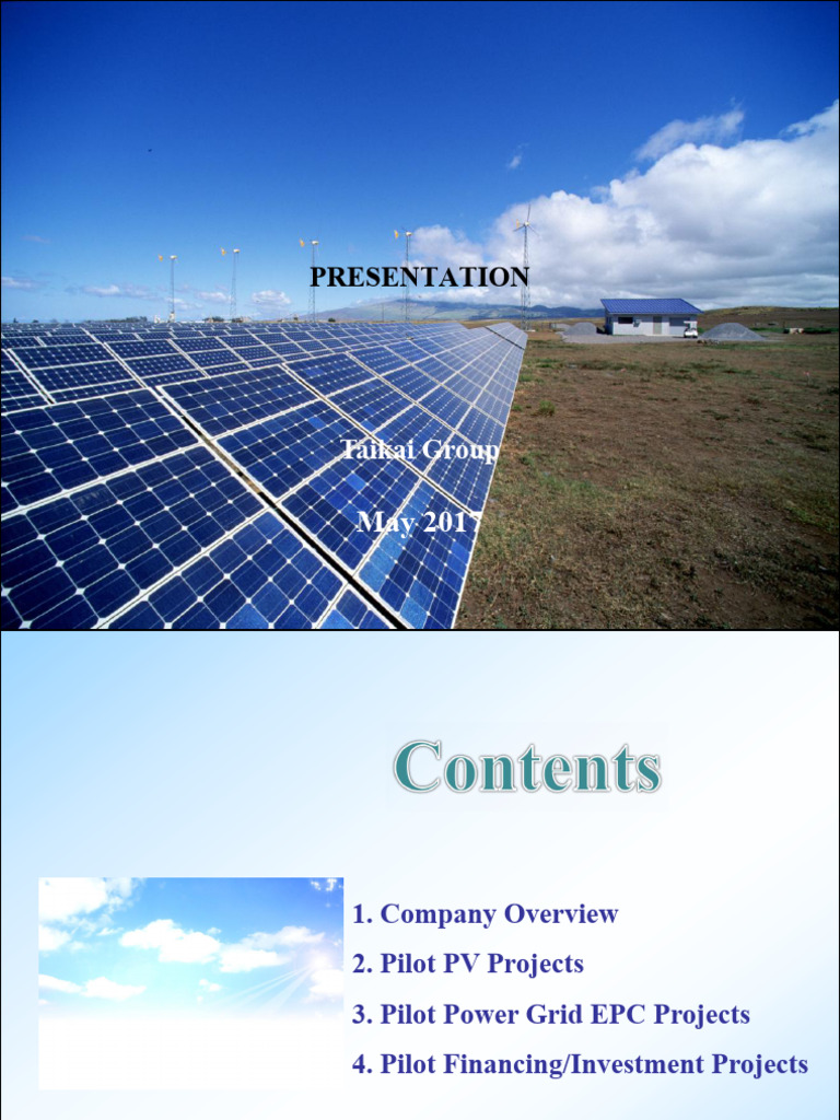 Taikai-Solar Power Presentation | PDF