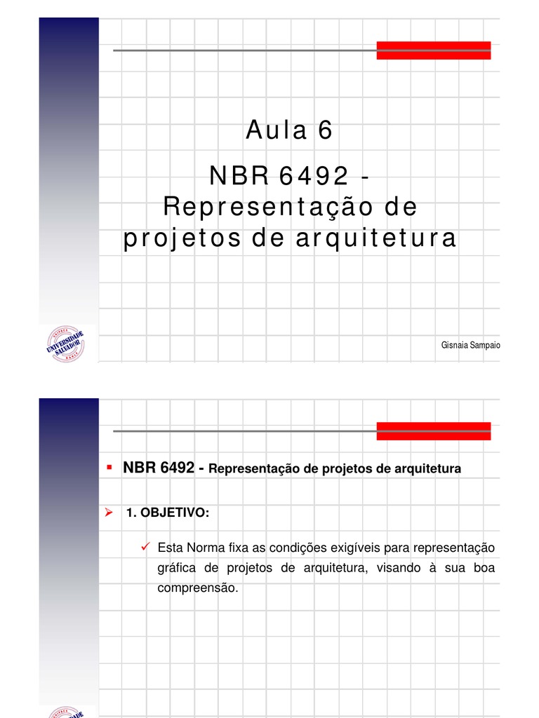 NBR 6492: Representação Gráfica em Arquitetura | PDF | Museu | Padronização