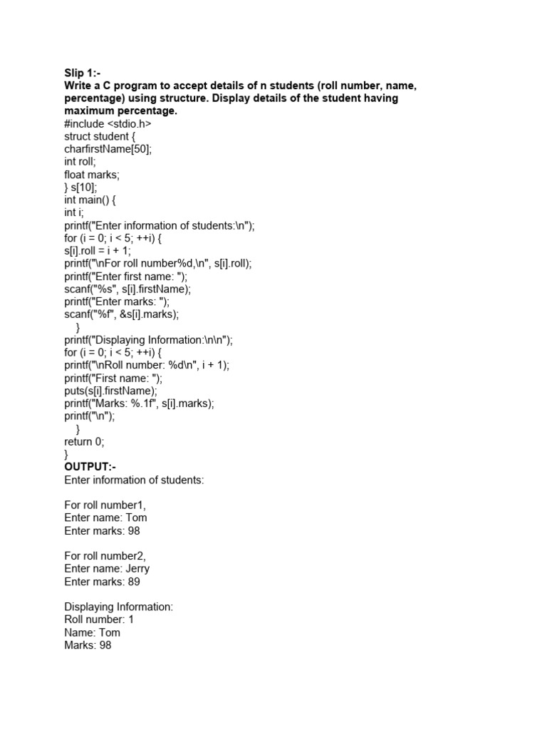 Adv C Slip Solution | PDF | Computer Engineering | Software Engineering