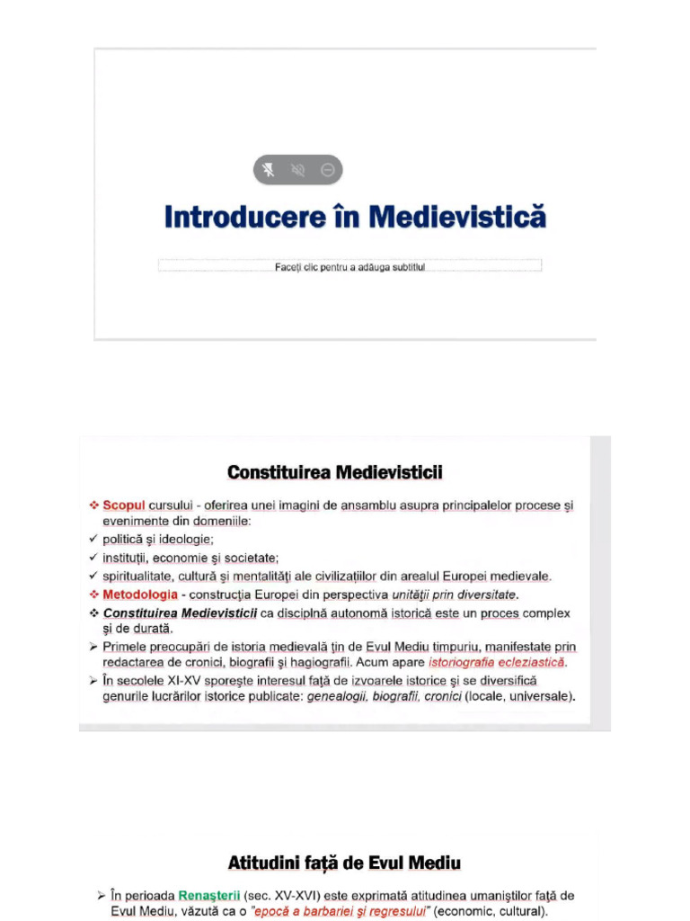 Introducere in Medievistica | PDF