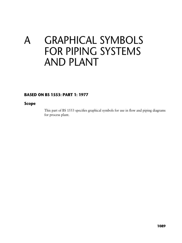 Graphical Symbols for Piping Systems | PDF | Pump | Pipe (Fluid Conveyance)
