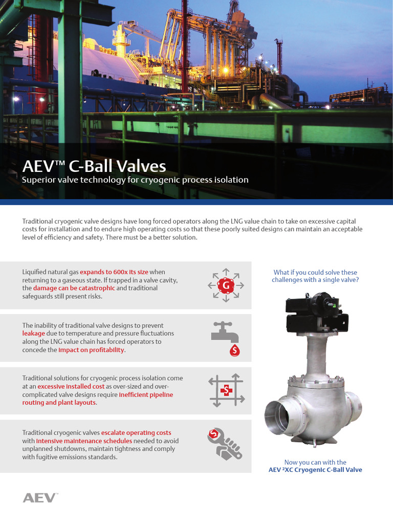 Flyer Aev 2xc LNG Application Flyer en 6900340 | PDF | Valve ...