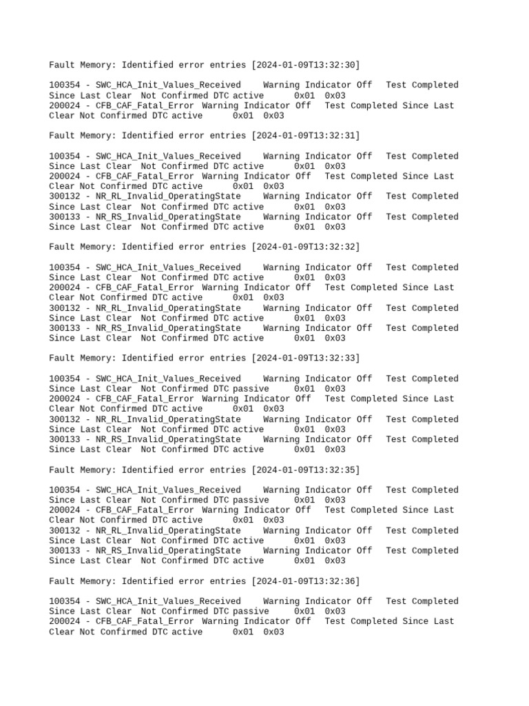 DTC Log | PDF