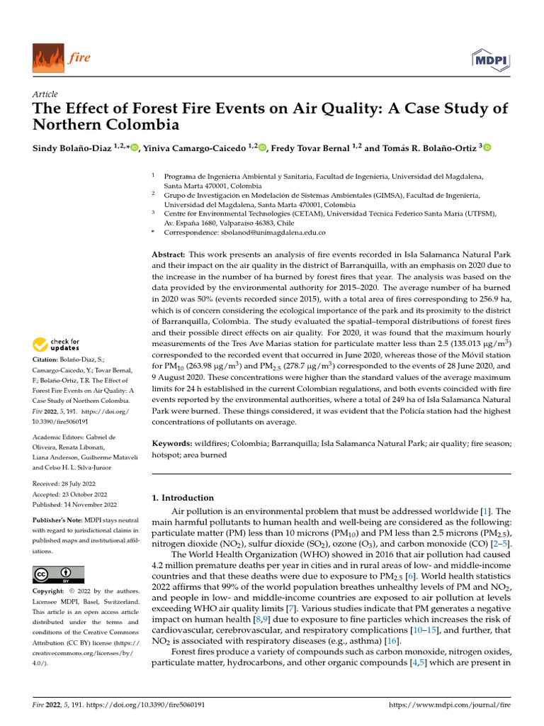 The Effect of Forest Fire Events on Air Quality_A Case Study -Fire Q1 ...