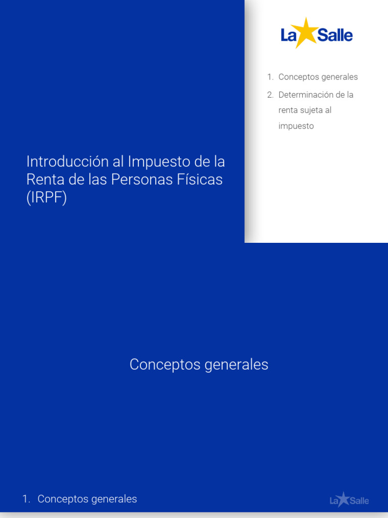 S03-C02-V01 IntroduccioÌ N Al IRPF | PDF | Impuestos | Gobierno