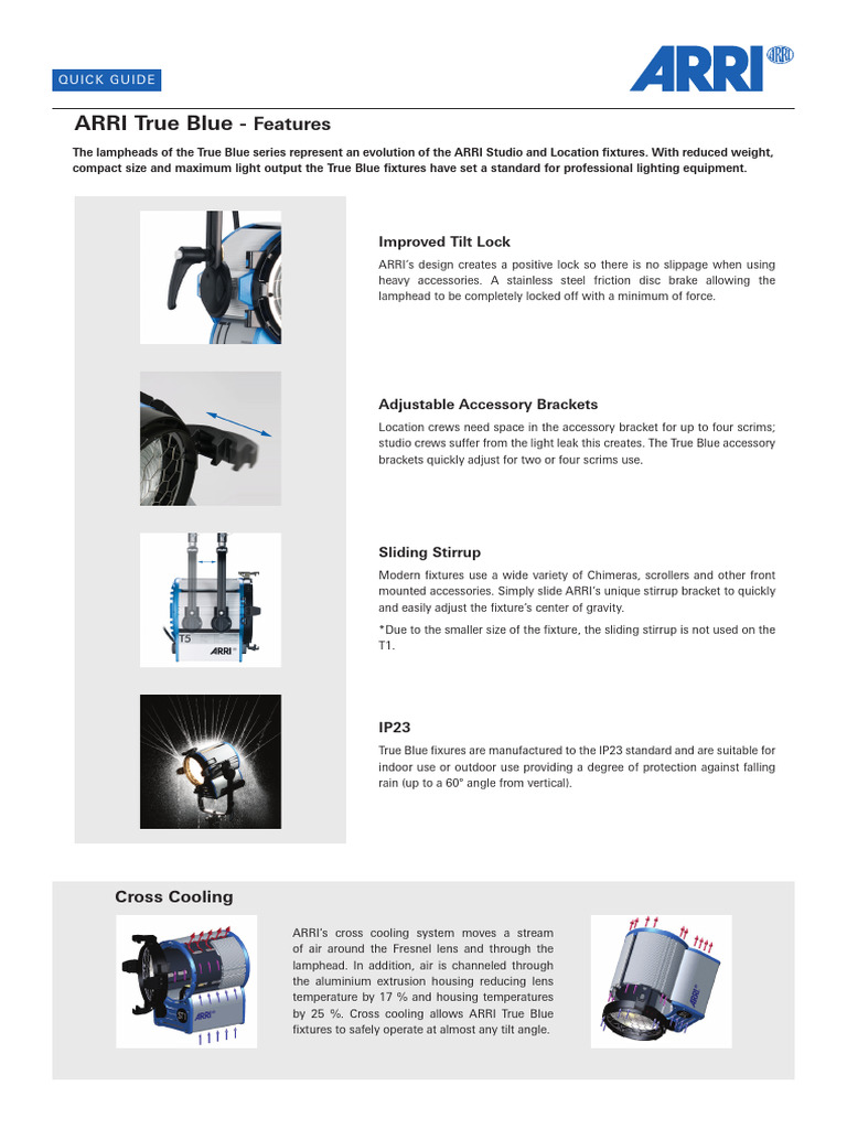 ARRI - True - Blue - Installation Quick - Guide - EN | PDF