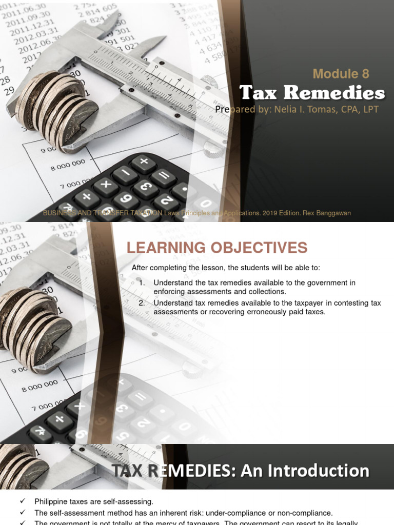 Tax Remedies | PDF | Taxes | Tax Refund