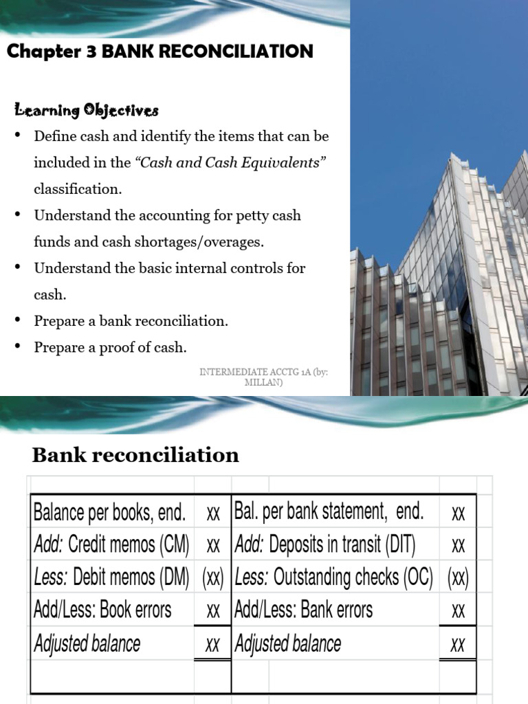 Chapter 3 Bank Reconciliation | Download Free PDF | Debits And Credits ...