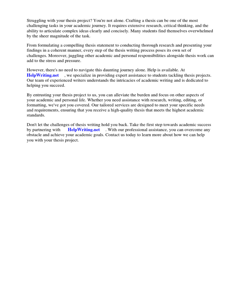 Aa Thesis Projects | Download Free PDF | Essays | Thesis