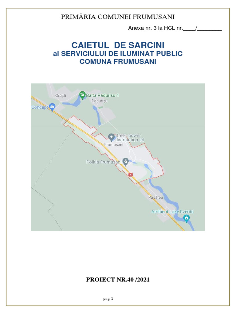 Anexa nr.3 HCL nr.02 - Caiet de Sarcini Serviciu Iluminat Public ...
