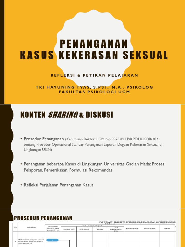 Penanganan Kasus Kekerasan Seksual | PDF
