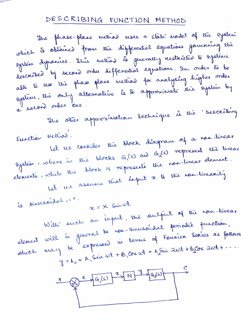 16 Describing Function Method Pdf