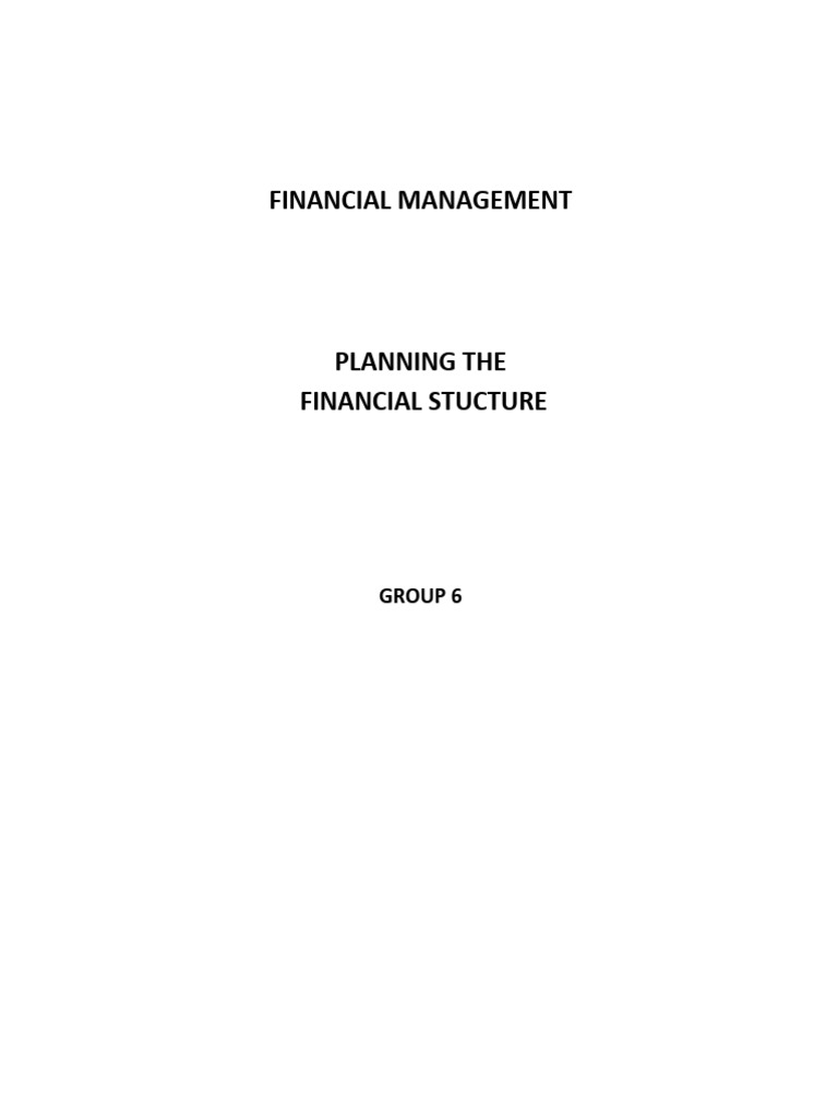 Financial Structure and Leverage Analysis | PDF | Capital Structure | Financial Capital