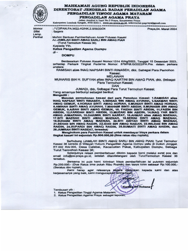 579 PBTkasasi Dompu | PDF