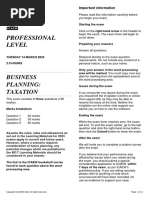 BPT Mock Exam Questions March 24 | PDF | Taxes | Tax Avoidance