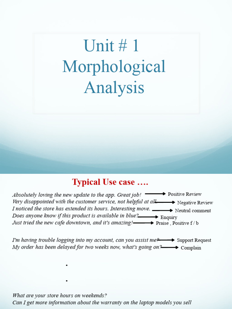 02 - Morphological Analysis | PDF | Morphology (Linguistics) | Word