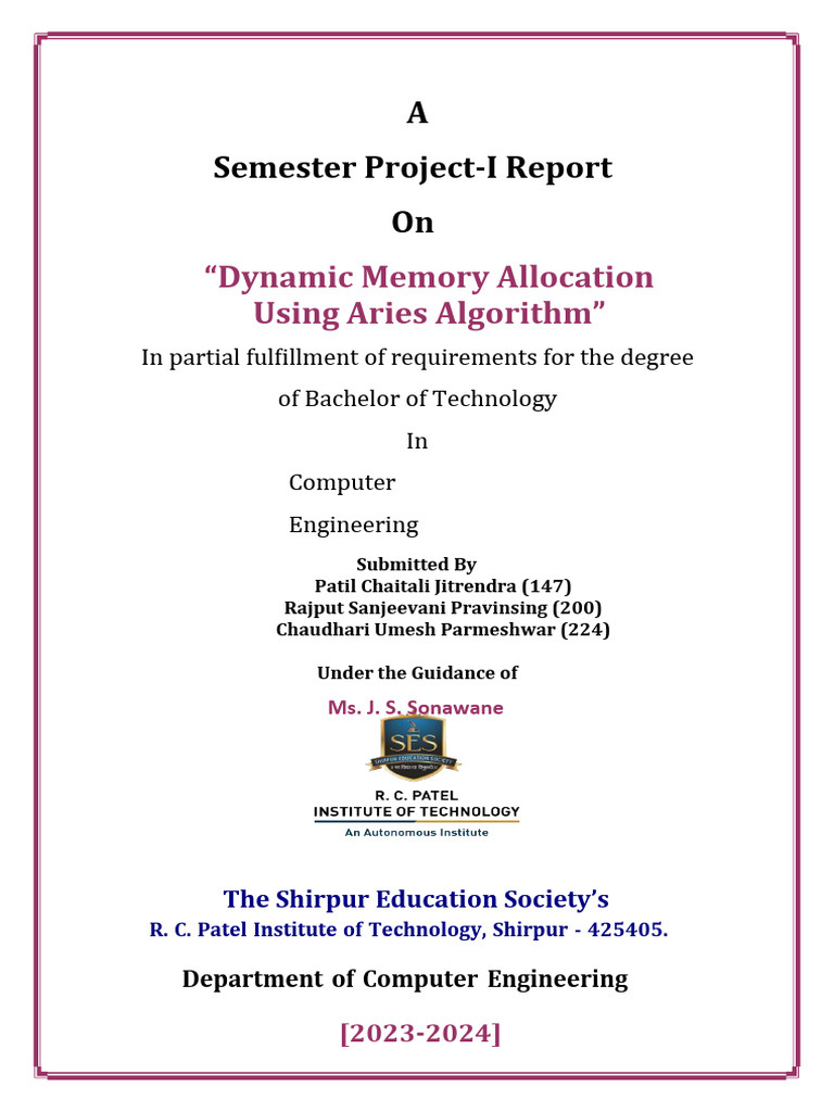 Sem Report | PDF | Usability | Programming