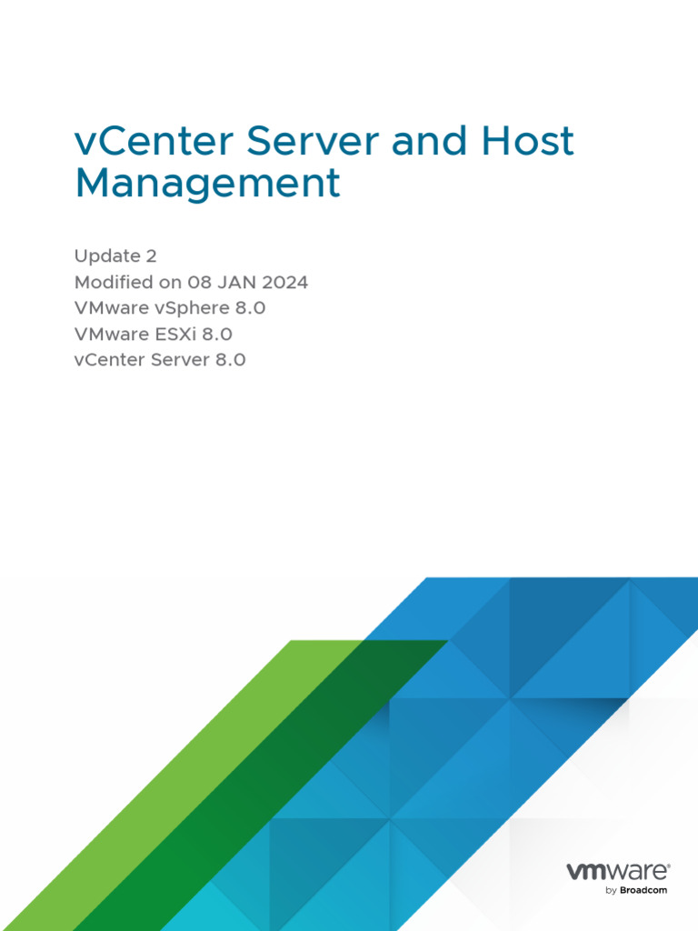 Vsphere Esxi Vcenter 802 Management Guide Pdf Virtualization V Mware 7108
