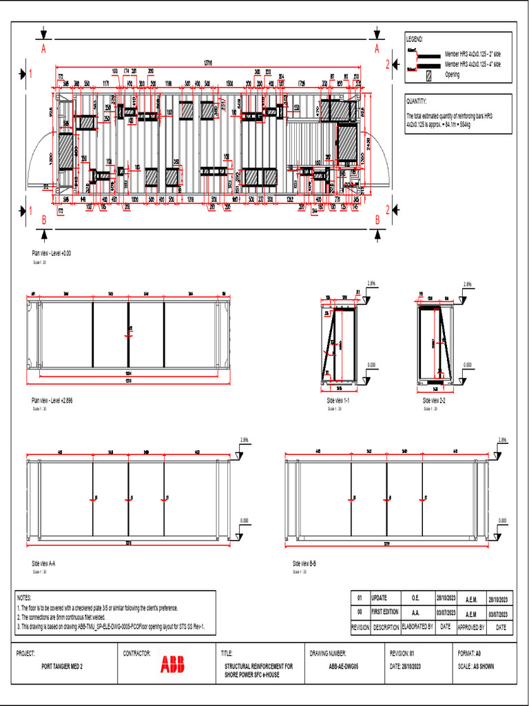ABB-AE-DWG05-REV01 - STRUCTURAL REINFORCEMENT FOR SHORE POWER SFC e ...