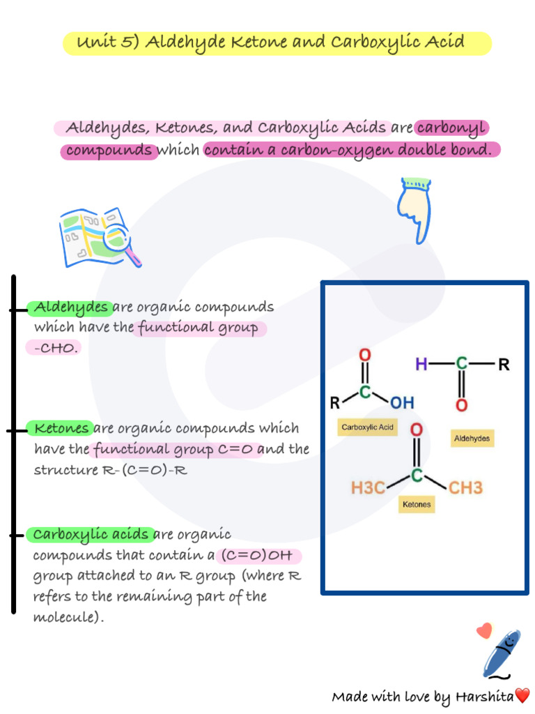 Aldehyde Ketone and Carboxylic Acid | PDF | Carboxylic Acid | Aldehyde