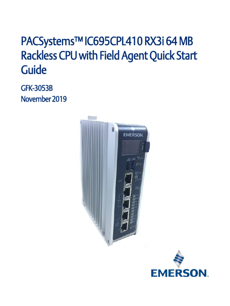 PACSystems RX3i CPU Quick Start Guide | PDF | Usb | World Wide Web