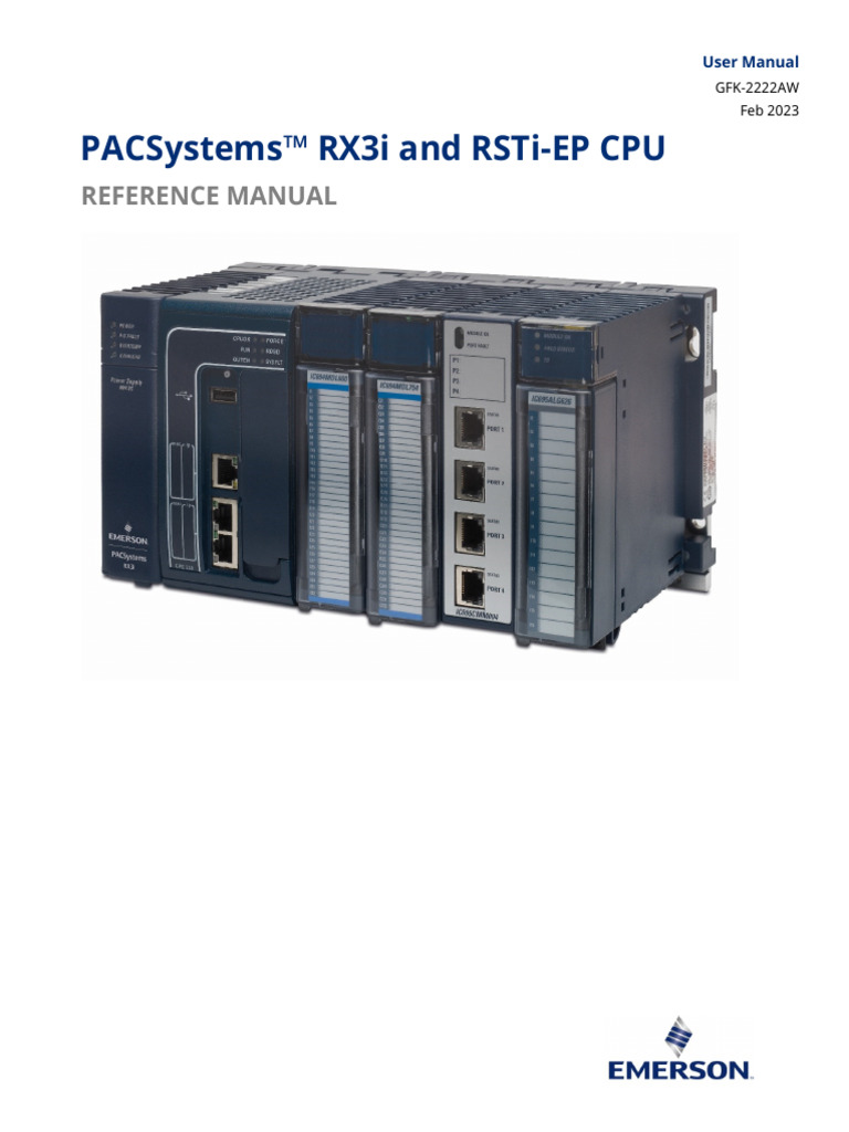PACSystems RX3i User Manual | PDF | Input/Output | Central Processing Unit