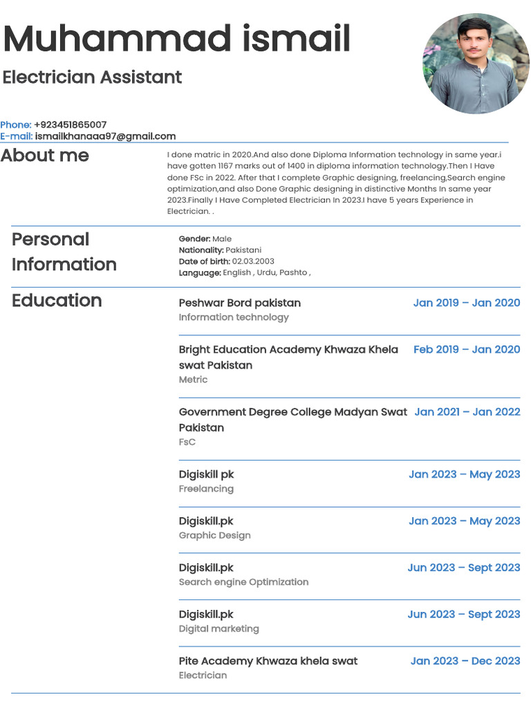 Muhammad - Resume-772 | PDF